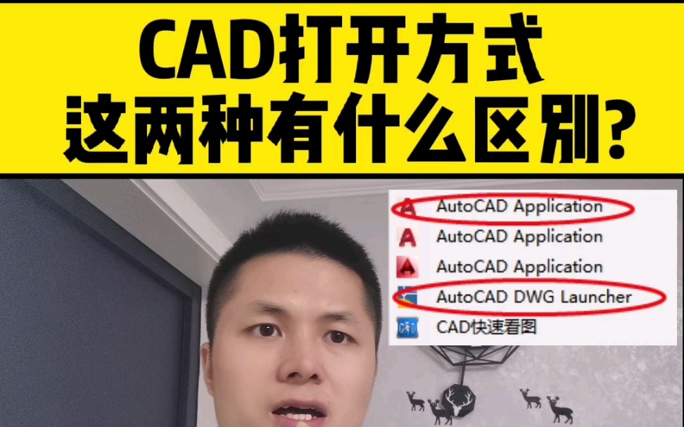 CAD图纸的打开方式中application和dwg launcher到底有什么区别?