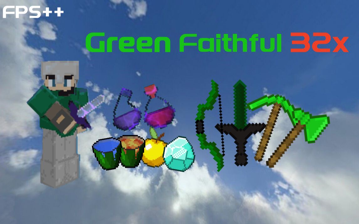 [我的世界/动态模糊]好看的又有手感PVP材质包Green Faithful 32x 推荐...