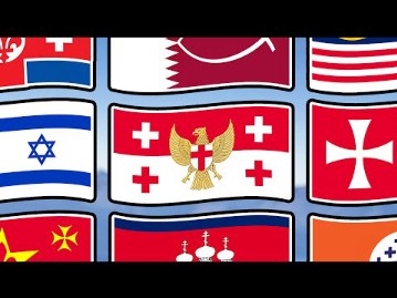 各国国旗动画 但所有国家都是基督教|有趣的旗帜