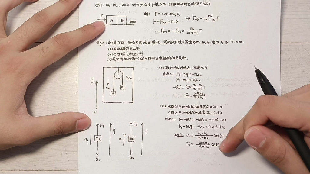 大学物理 力学---质点动力学(牛顿第二定律的应用)