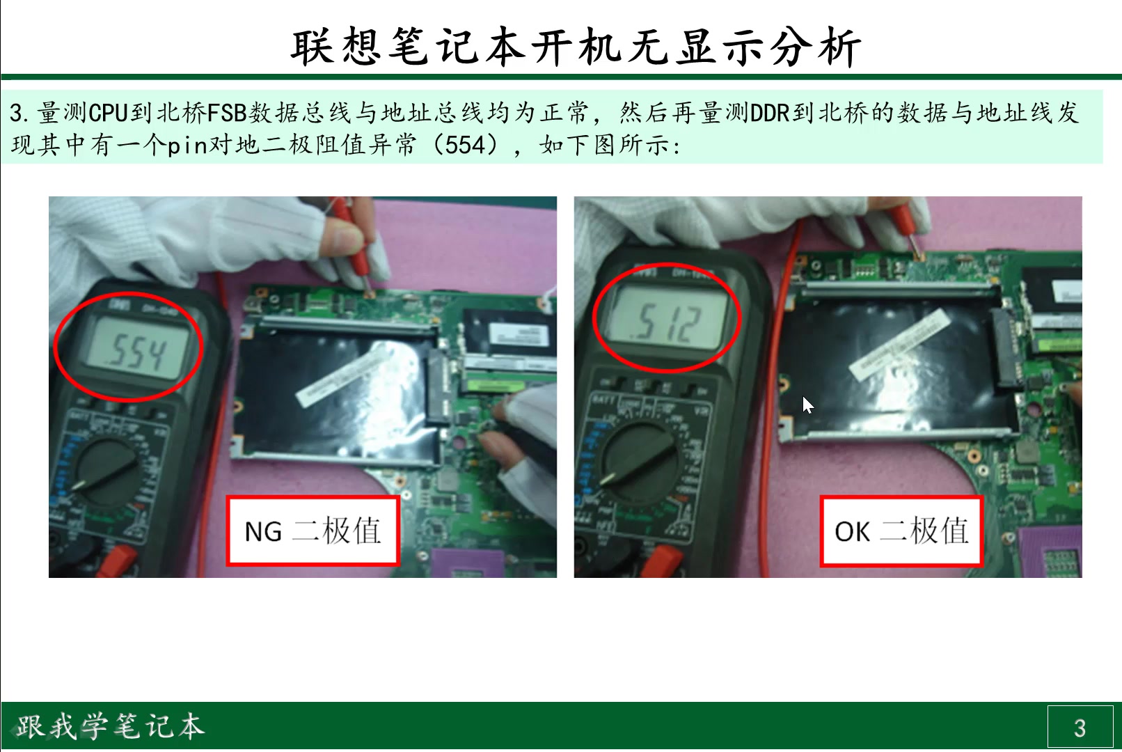 今天秒杀一台联想笔记本开机无显示的案例,有时候维修不显示的故障...