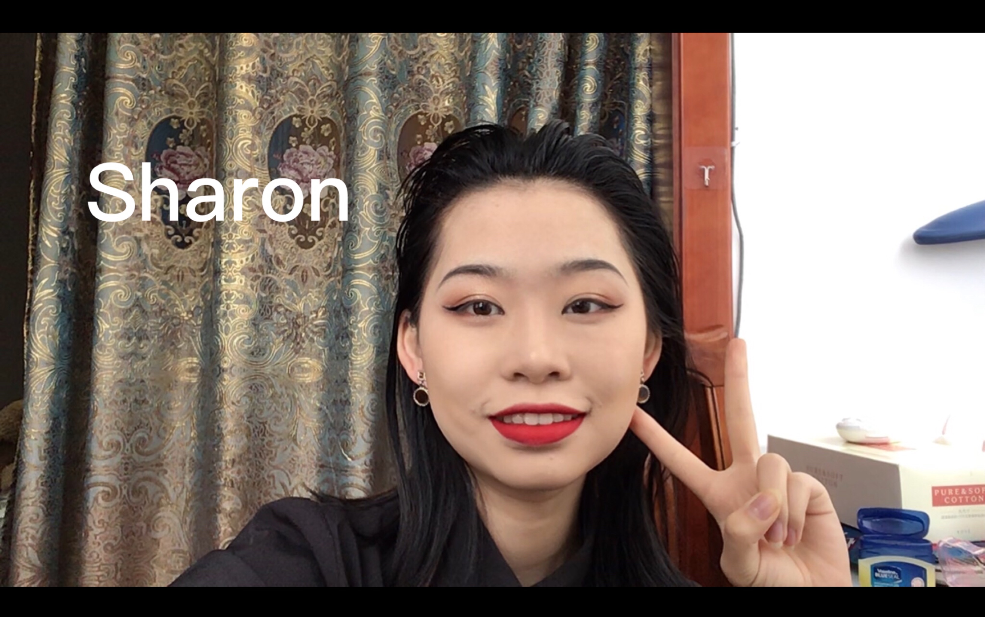 【Sharon】一个星期不洗头的真相是…/超A妆/新年红唇妆/港风/如何让...