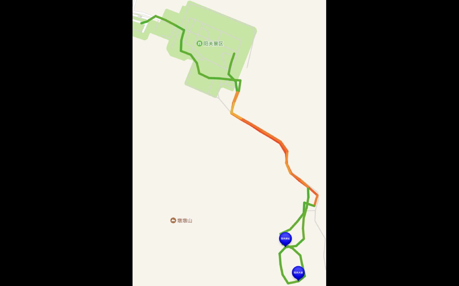 ...APP《旅行轨迹记录》记录景区游览、徒步、骑行、登山的GPS轨迹