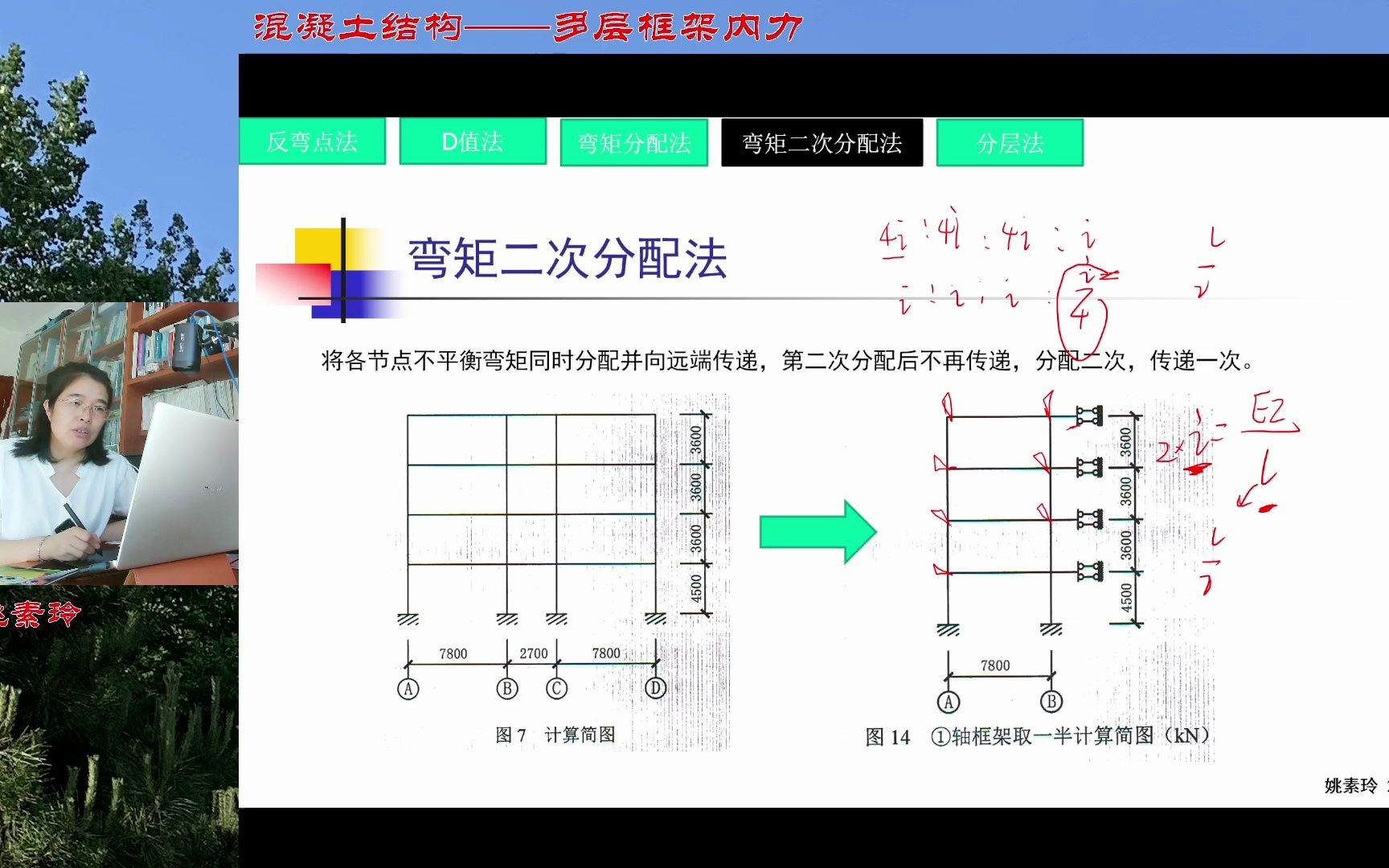 【姚素玲】12框架内力-弯矩二次分配法-分配系数2023-02-24
