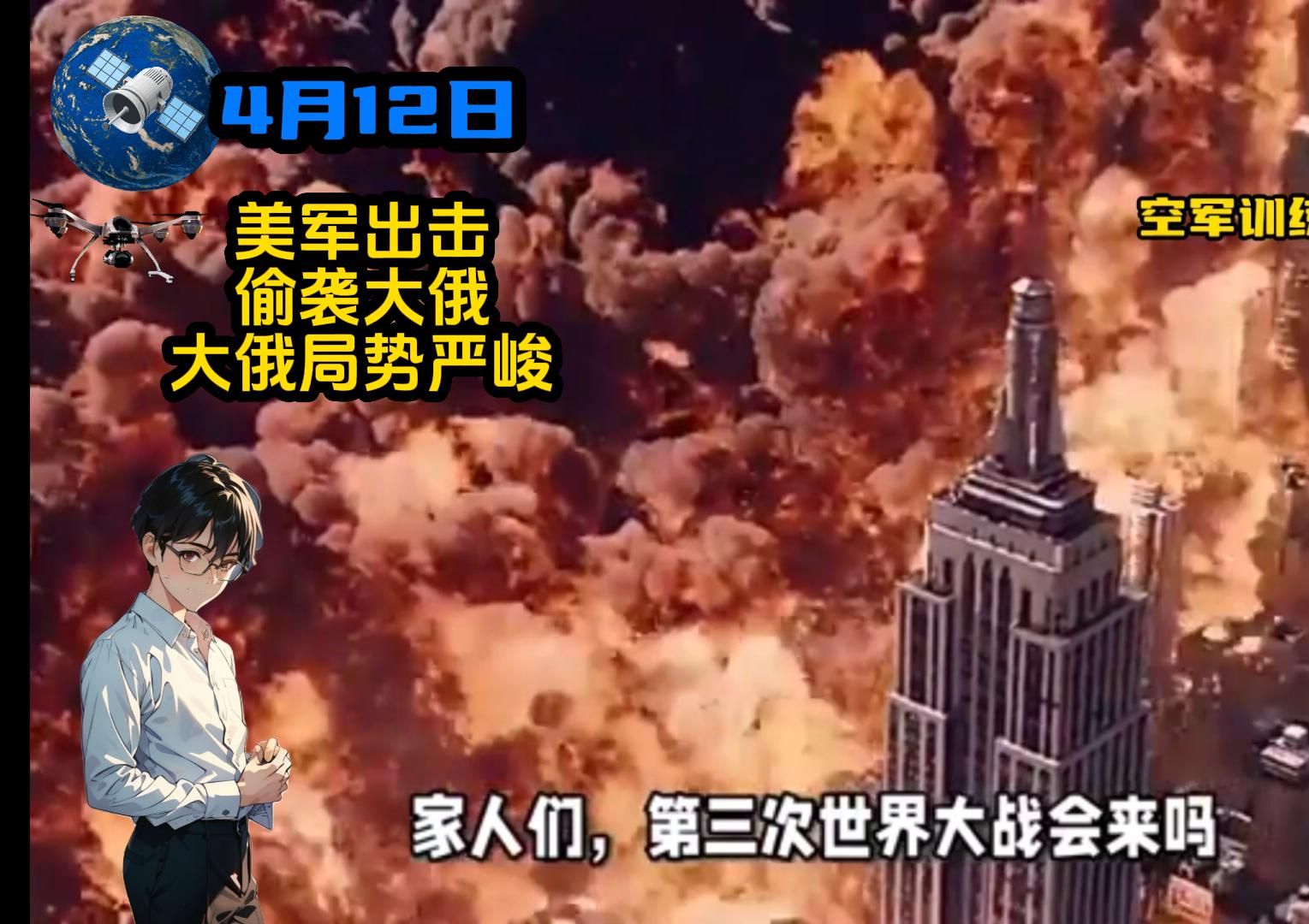 4月12日,美军出手,偷袭大俄,大俄局势严峻