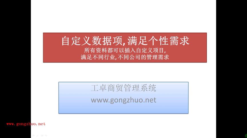 所有资料都可以插入自定义项目, 满足不同行业, 不同公司的管理需