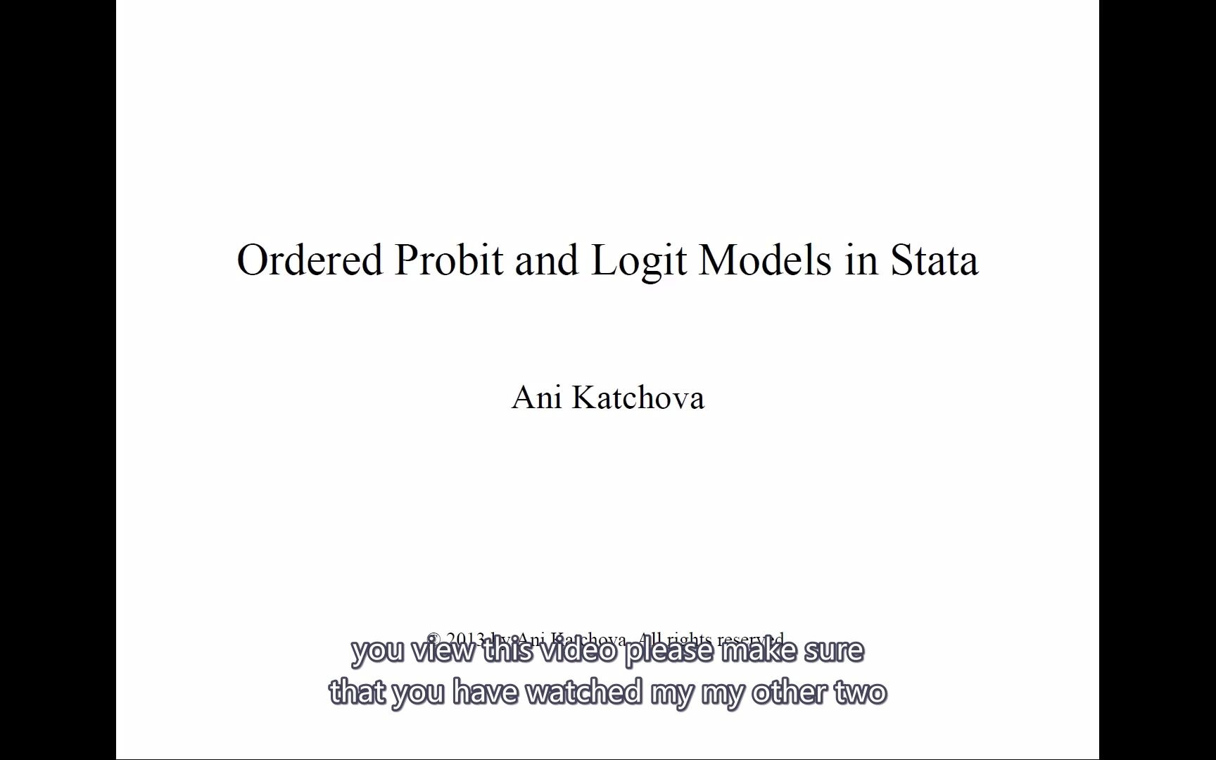 Ordered Probit and Logit Models in Stata
