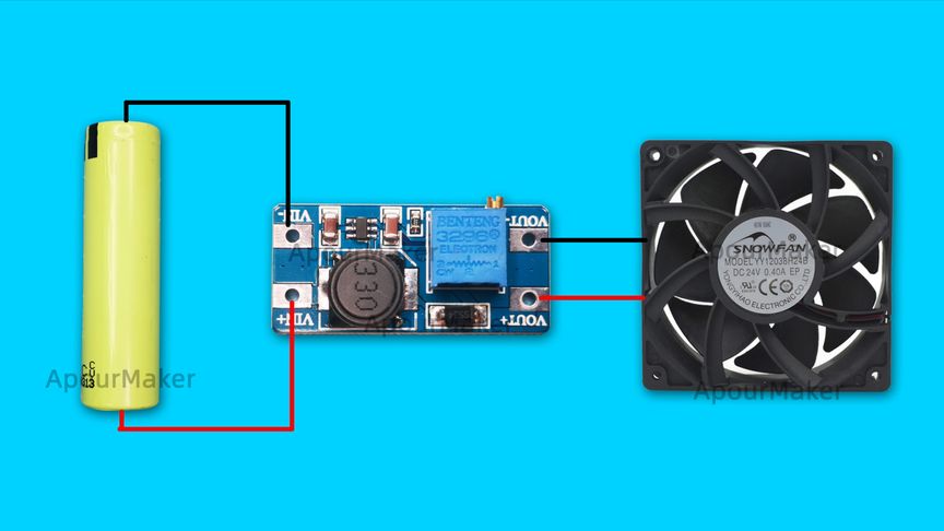 电子模块:升5V 9V 12V 24V,可调升压稳压电源模块升压板测试