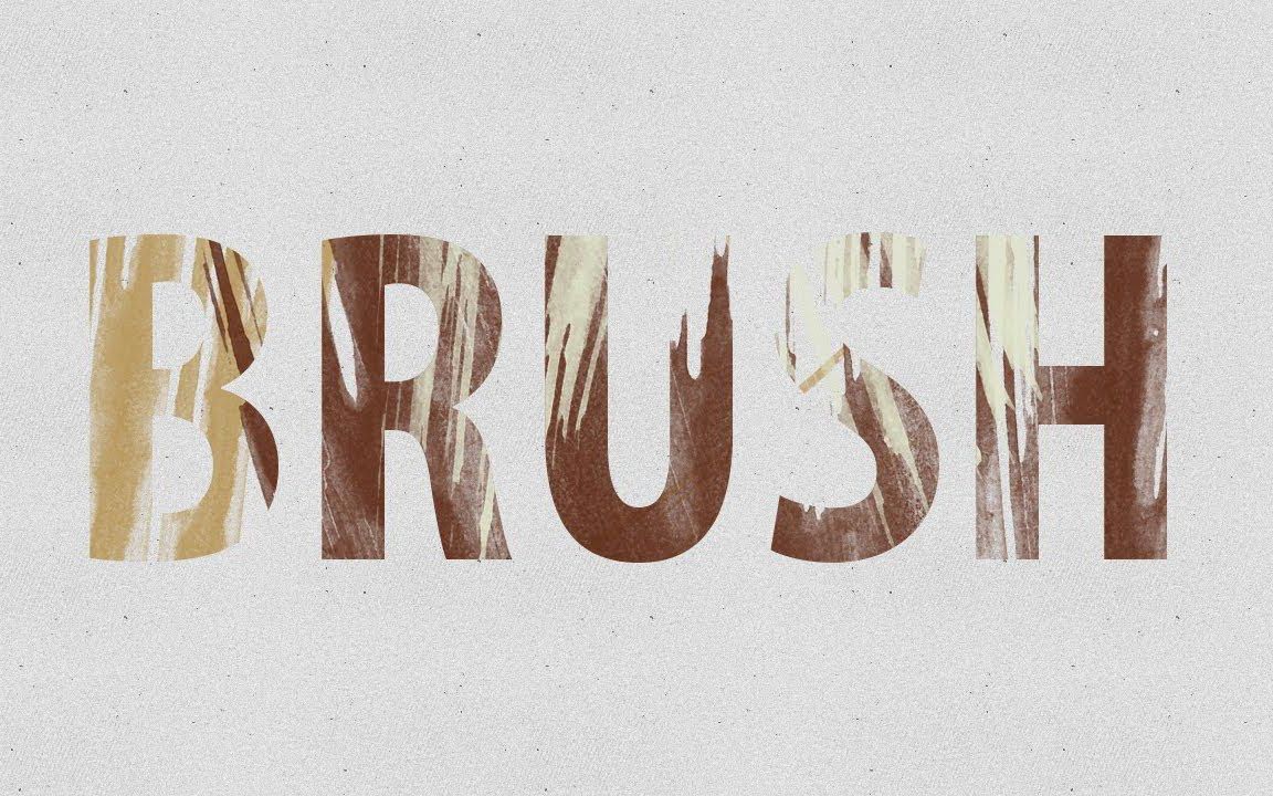 如何在adobephotoshopcs600中制作笔刷文本效果