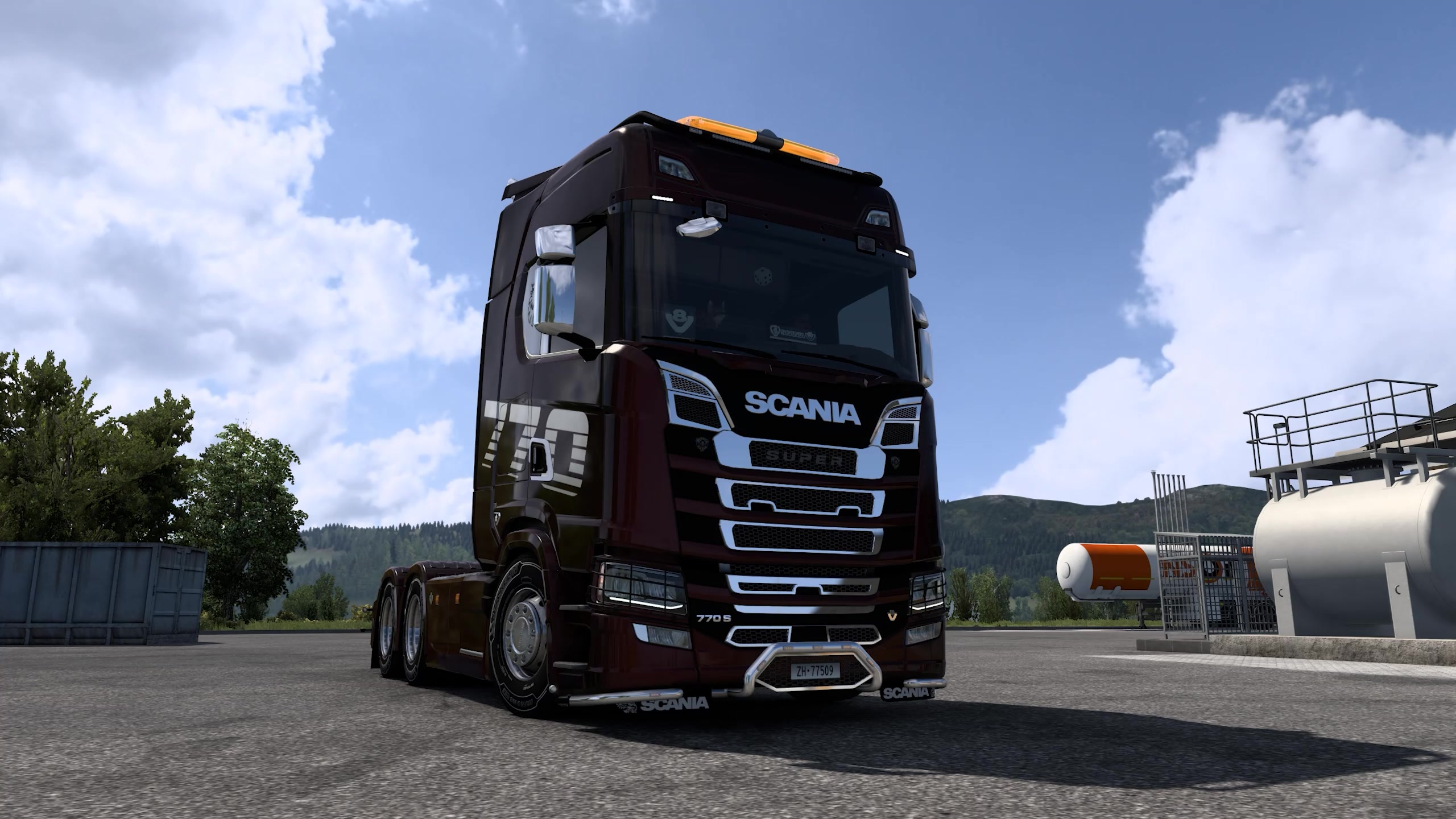 北欧地平线DLC地图,斯堪尼亚770S模拟驾驶! 游戏名:欧洲卡车模拟2(...