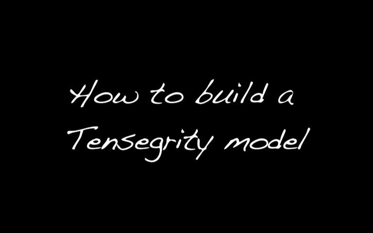 如何做一个张拉整体结构模型