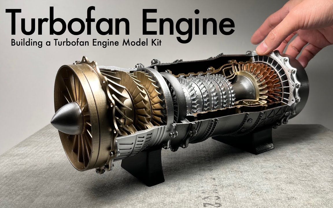 真的手搓飞机发动机?!1/20 涡扇发动机模型套件的制作