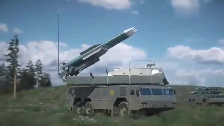 3D动画演示导弹防御系统如何拦截入侵导弹和飞机。