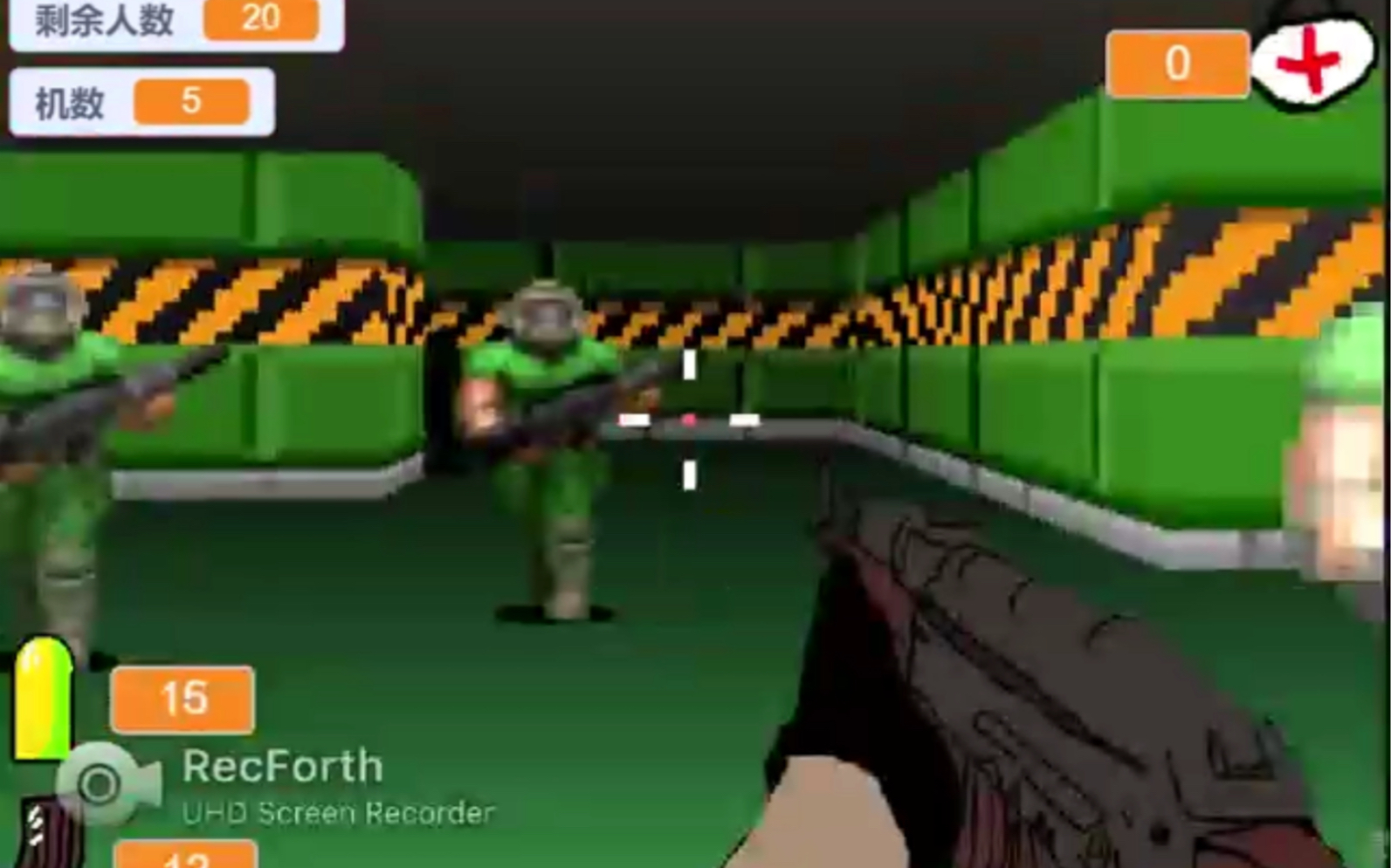 scratch制作3D fps射击游戏!_哔哩哔哩bilibili_演示