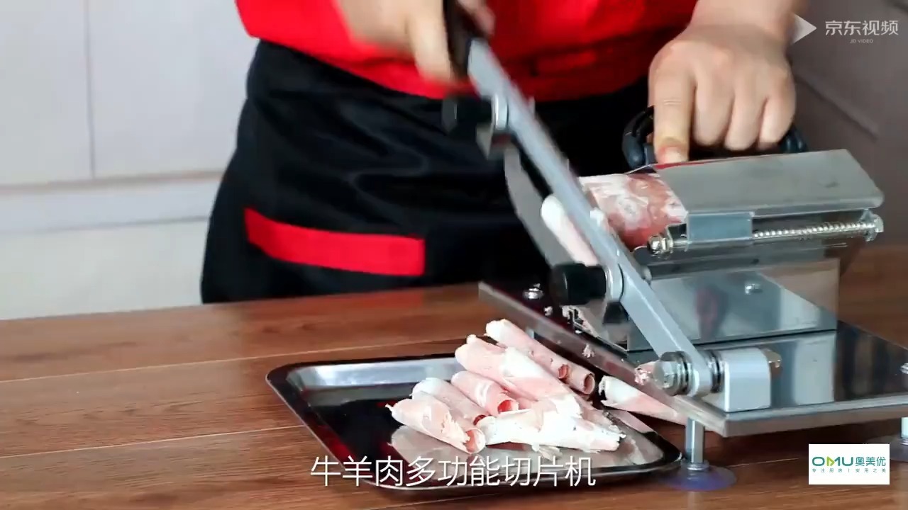 切片机AMY1555上手超简单,轻松切肉不费力,火锅、涮羊肉首选装备!