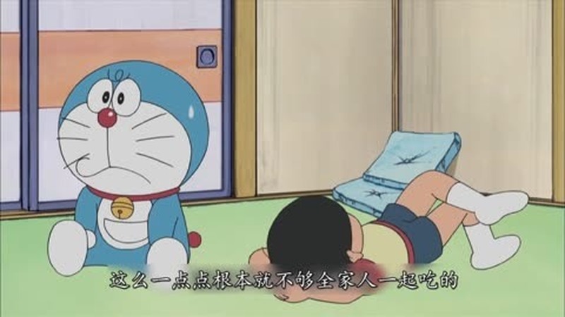 哆啦A梦:讲个笑话,哆啦A梦差点被小猫咪吃了,大雄一家都变小了