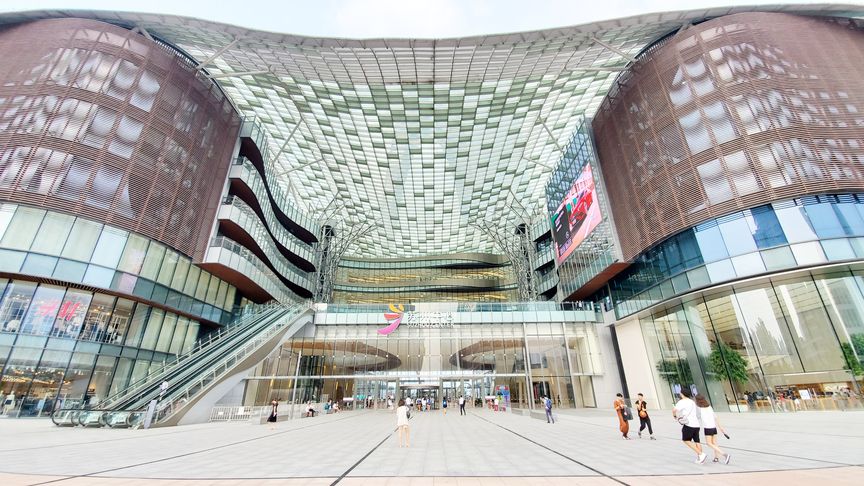 实拍苏州中心商圈,中国最大的城市综合体182万平方米,太吓人了