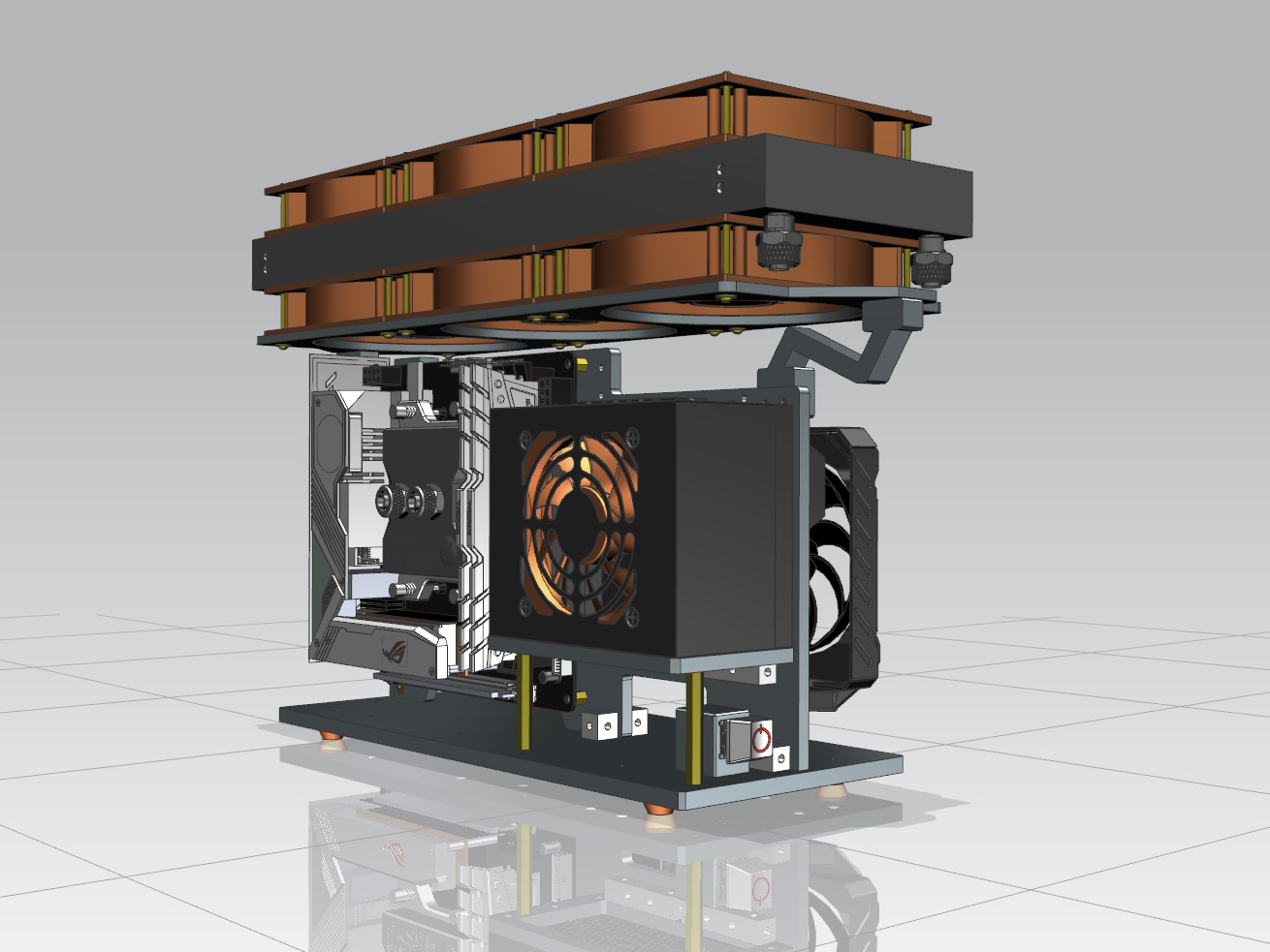 开源,开放式itx,360水冷机箱