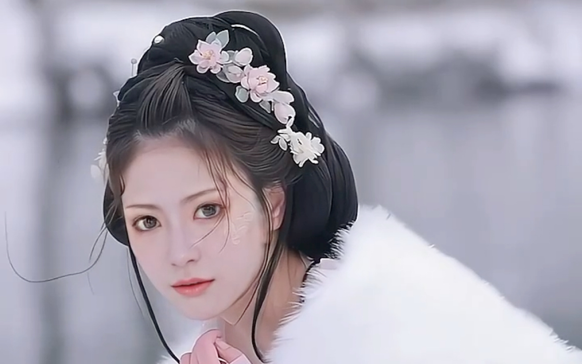 【凡人修仙传】雪天宫装南宫婉儿 雪中有佳人,娇容绝红尘(音频整活吸...