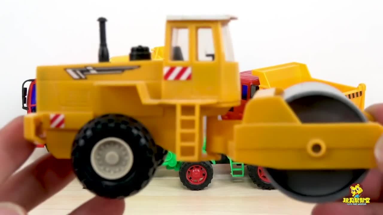 汽车玩具模型工程车合金汽车开箱试玩