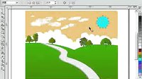 cdr入门教程 CDR教程 cdr教程实例_风景画