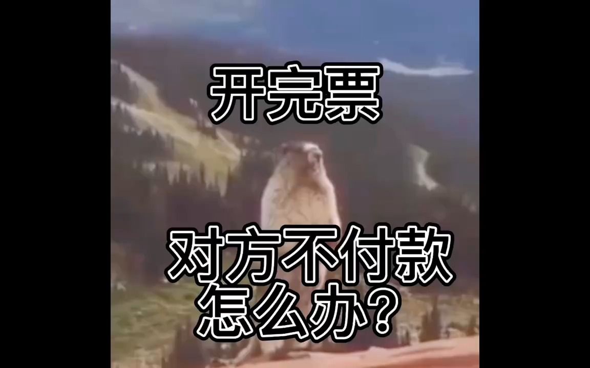 开完票,对方不付款了怎么办?