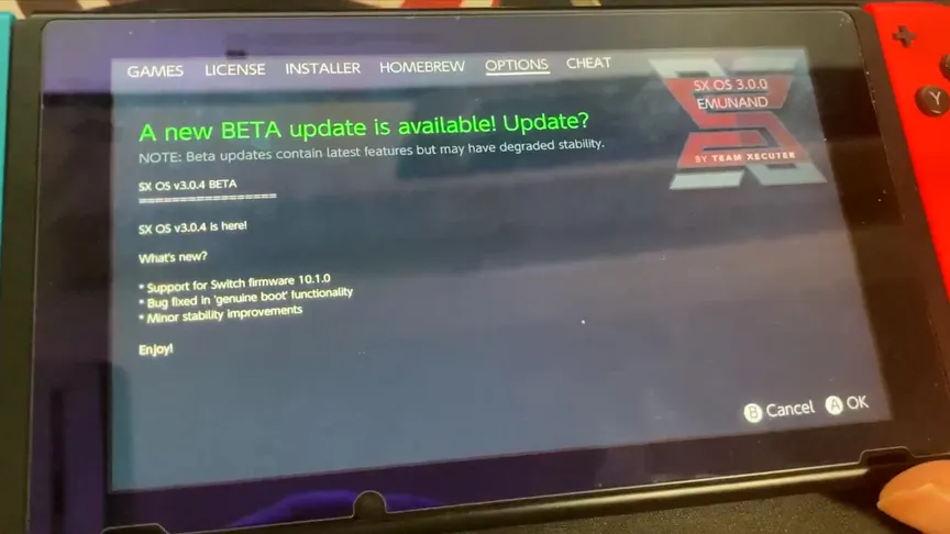 简单粗暴,软破switch联网升级SXOS系统 #攻略特长生