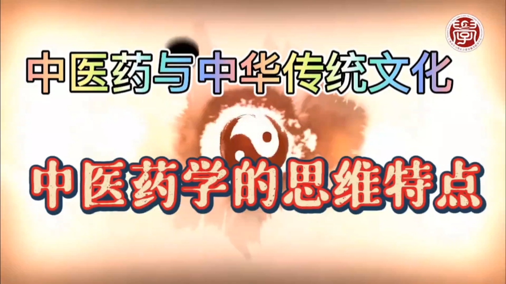 24、中医药与中华传统文化:中医药学的思维特点