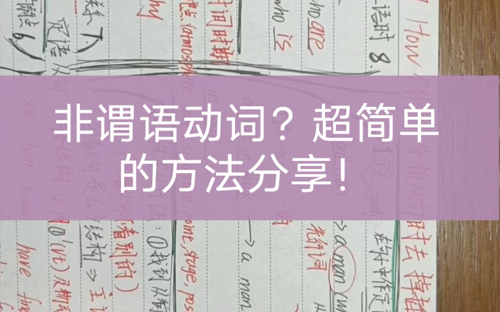 一个视频看懂如何分清非谓语动词的主动被动形式,有手就行,无需思考