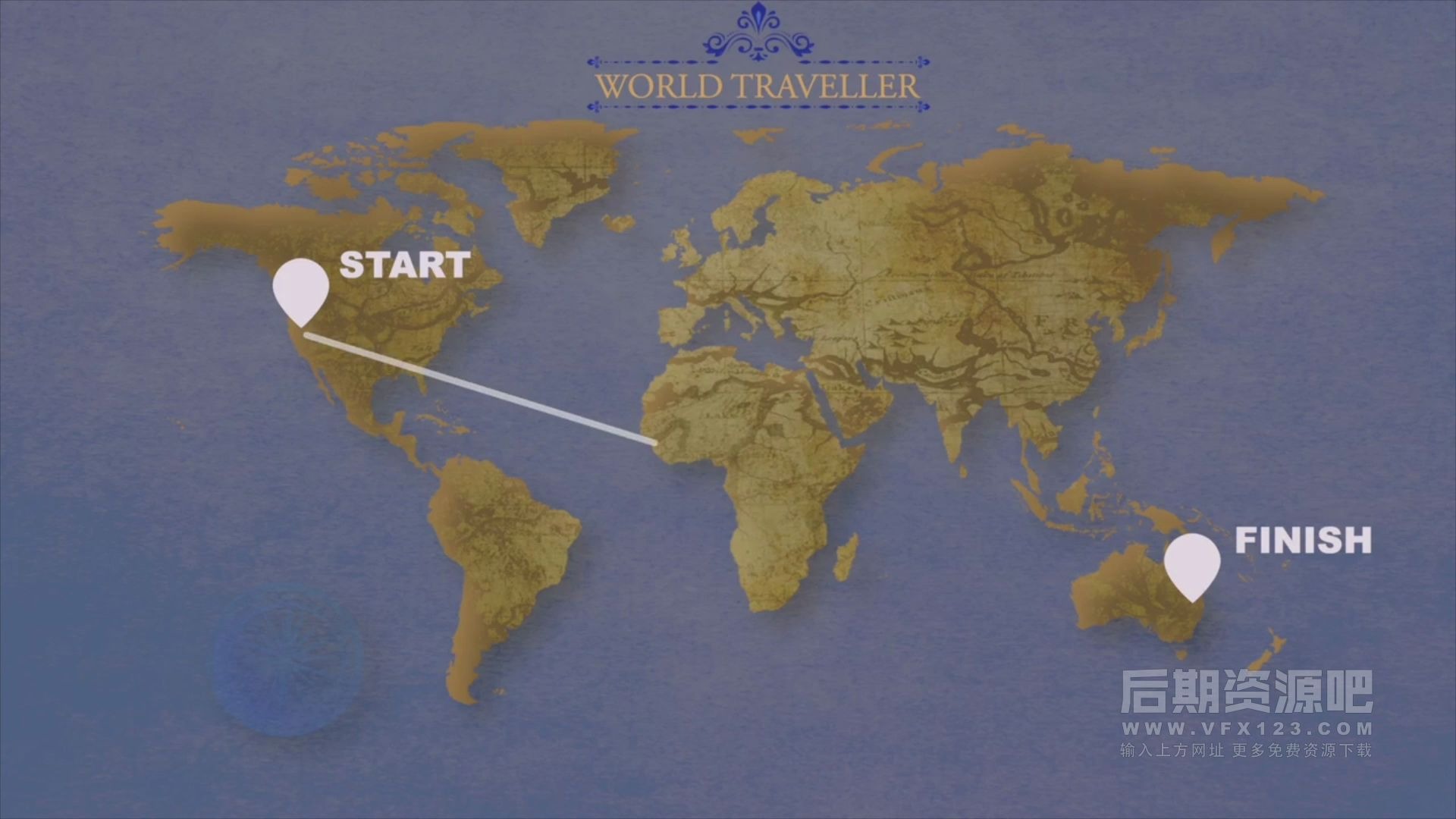 fcpx插件 地图路线生成工具可生成3D动画 旅行Vlog常用 Map Maker