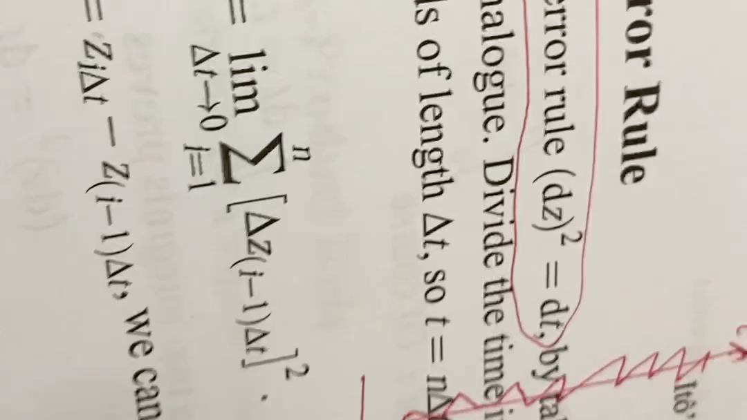 伊藤微分公式dx方=dt,随机微积分方程