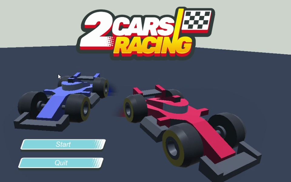 2CarRacing unity制作的3d双人竞速游戏