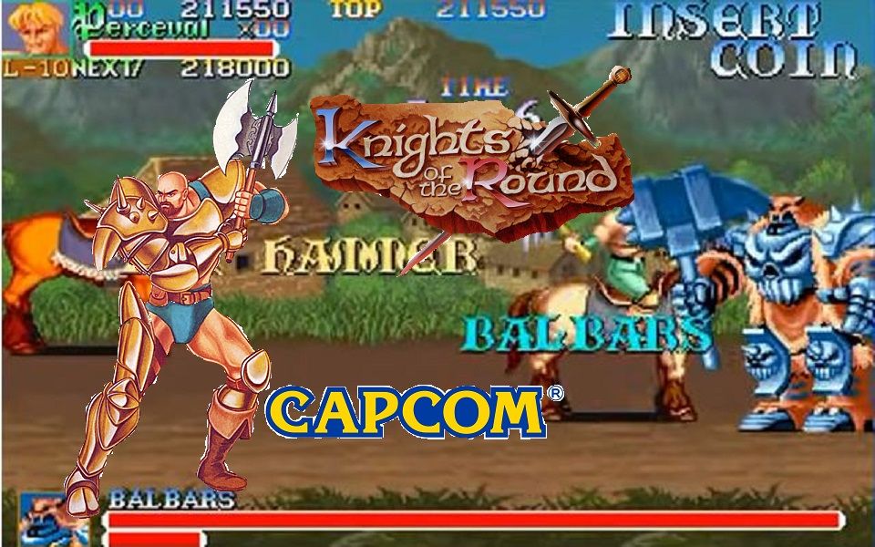 【街机】圆桌骑士 双最高难度 板斧骑士颇瑟沃尔 一命通关