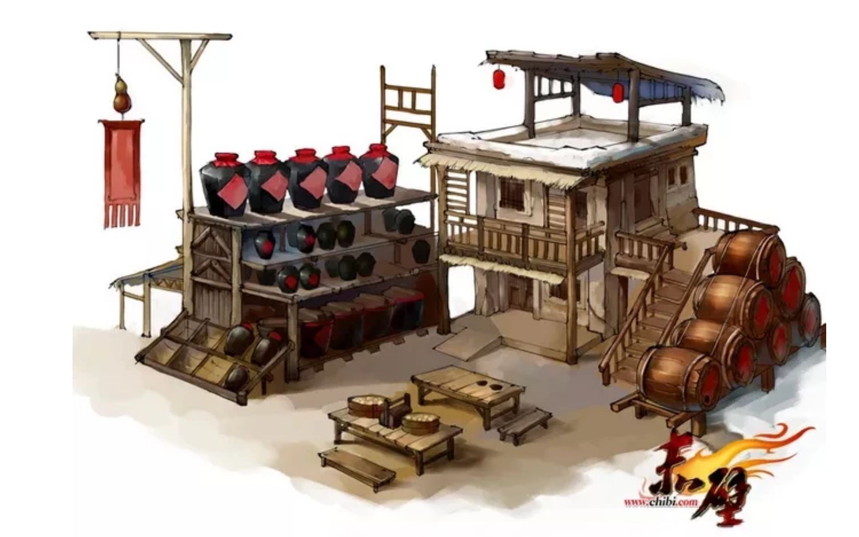 3DMAX场景建模,古风酒馆,3D建模基础教程