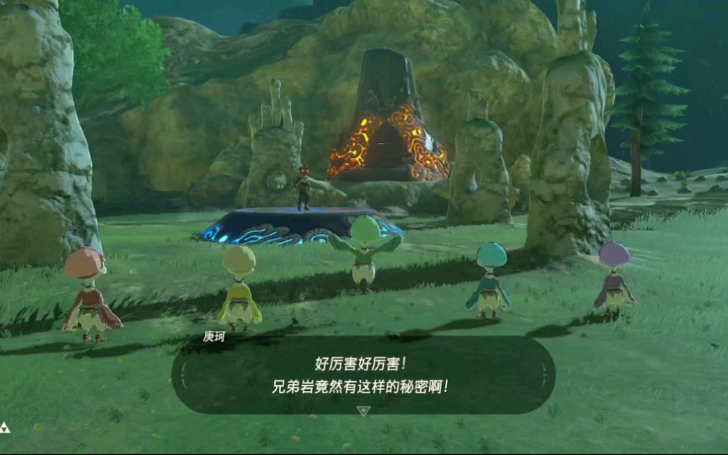 塞尔达传说旷野之息160-最可爱的神庙挑战,利特的兄弟岩_塞尔达传说