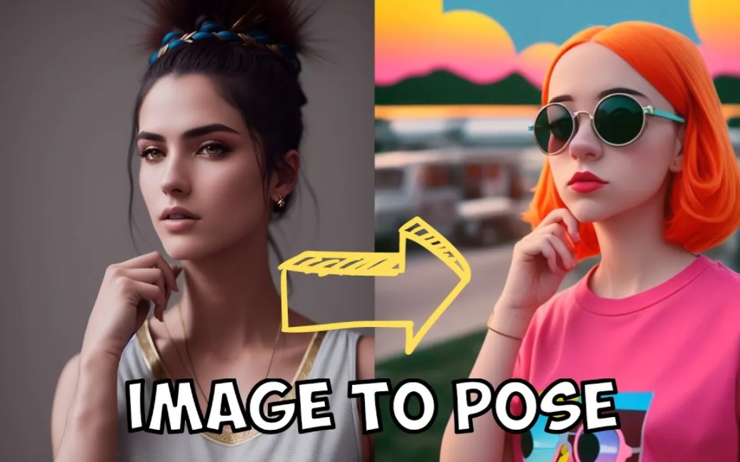 LeonardoAI的Image-to-Image玩法:源图像姿态特征学习
