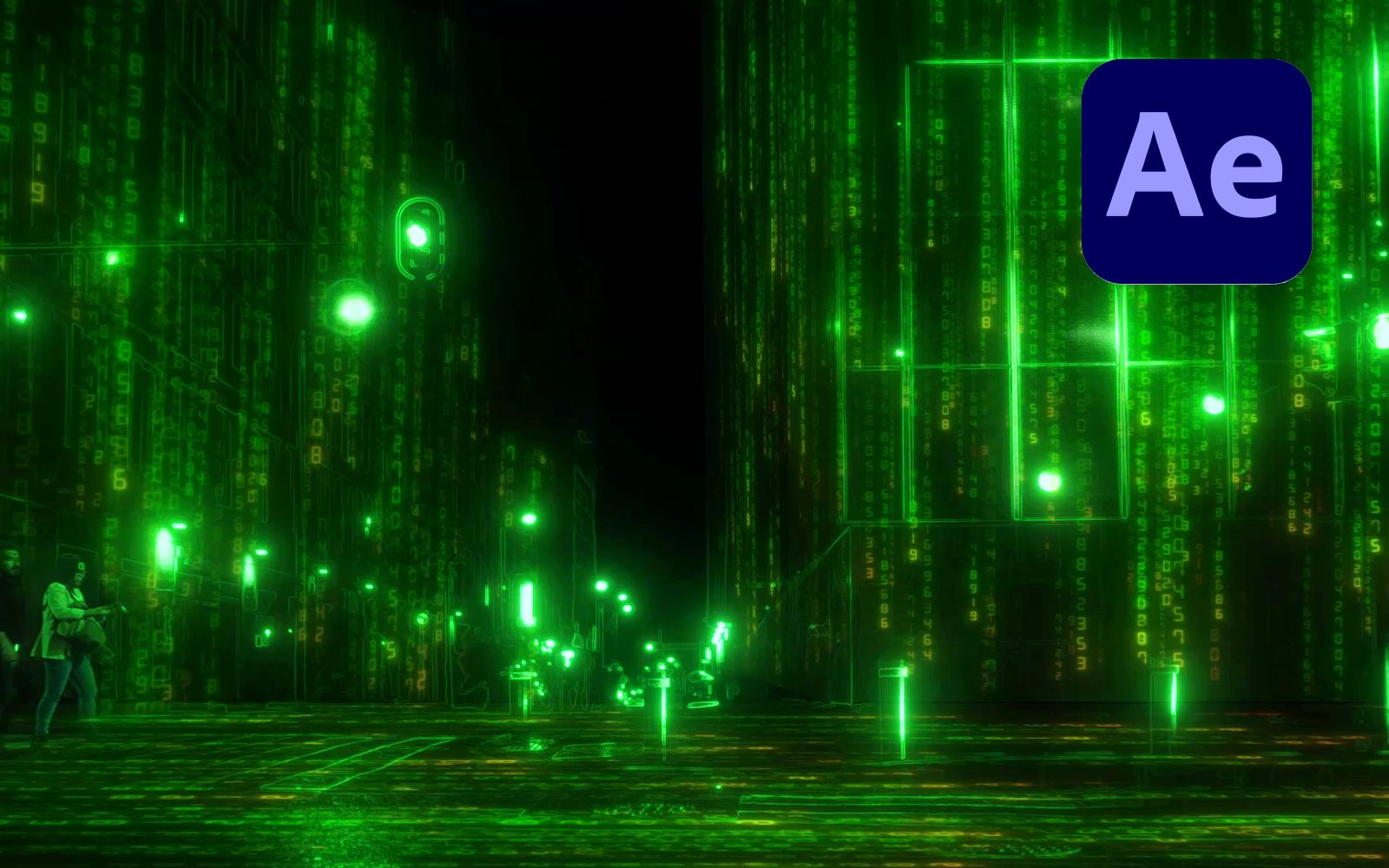 【AE教程】电影中常见的黑客数据传输效果!分分钟get!