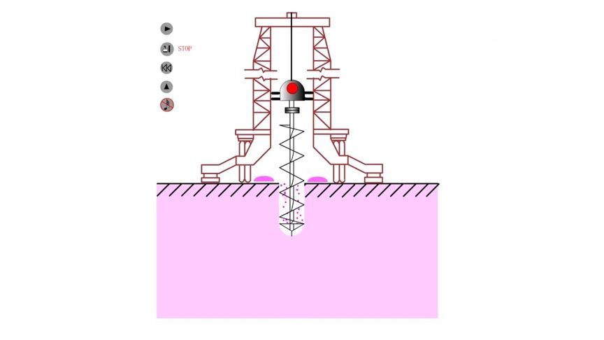 长螺旋灌注桩能直接钻孔灌注「看动画学建造师」