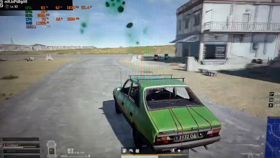 华硕天选2 11400h+3050ti吃鸡测试