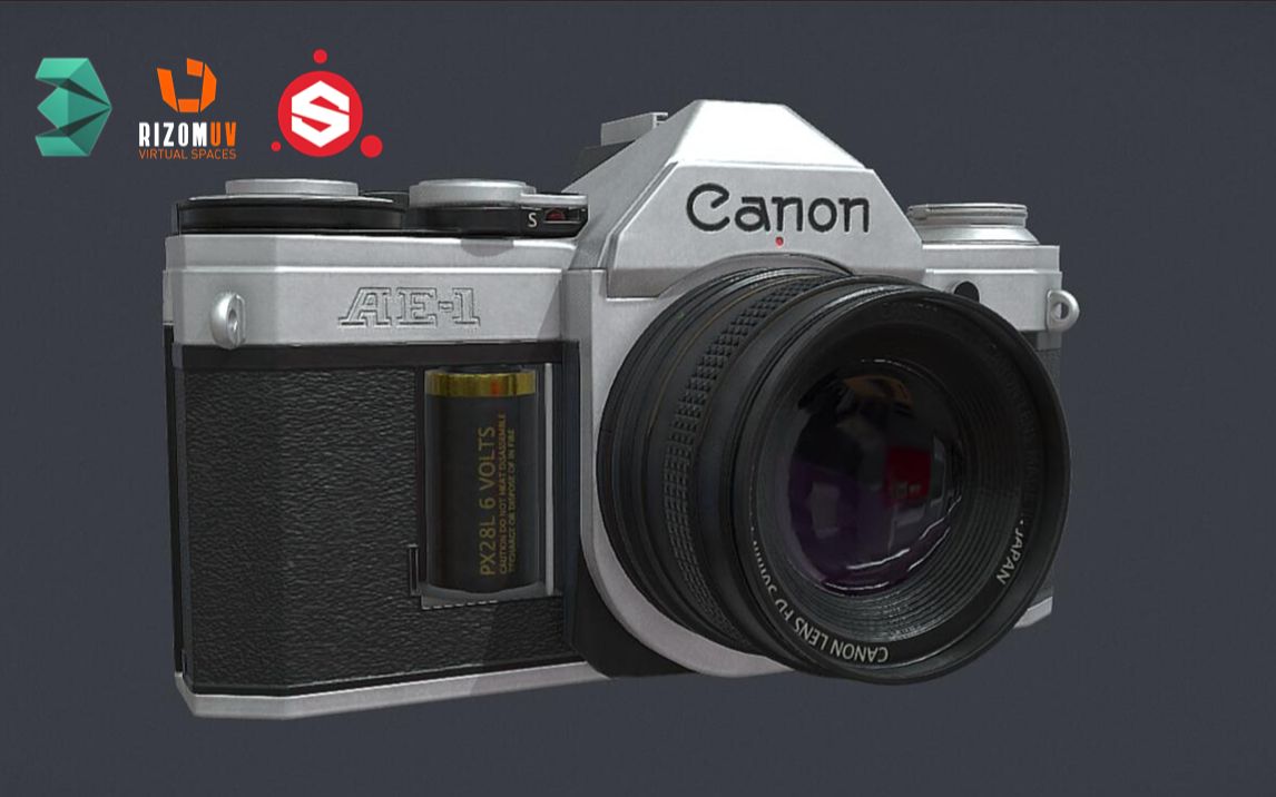 【3DMAX建模】初学者入门案例“照相机”建模教程,从模型到贴图、...