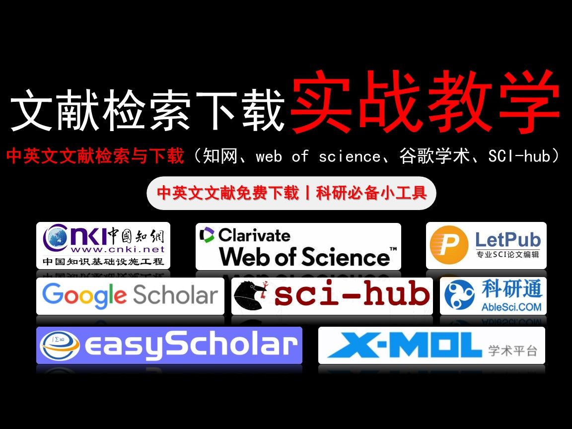 【知网、SCI文献免费下载】中英文文献检索与下载全网最全实战教学(...