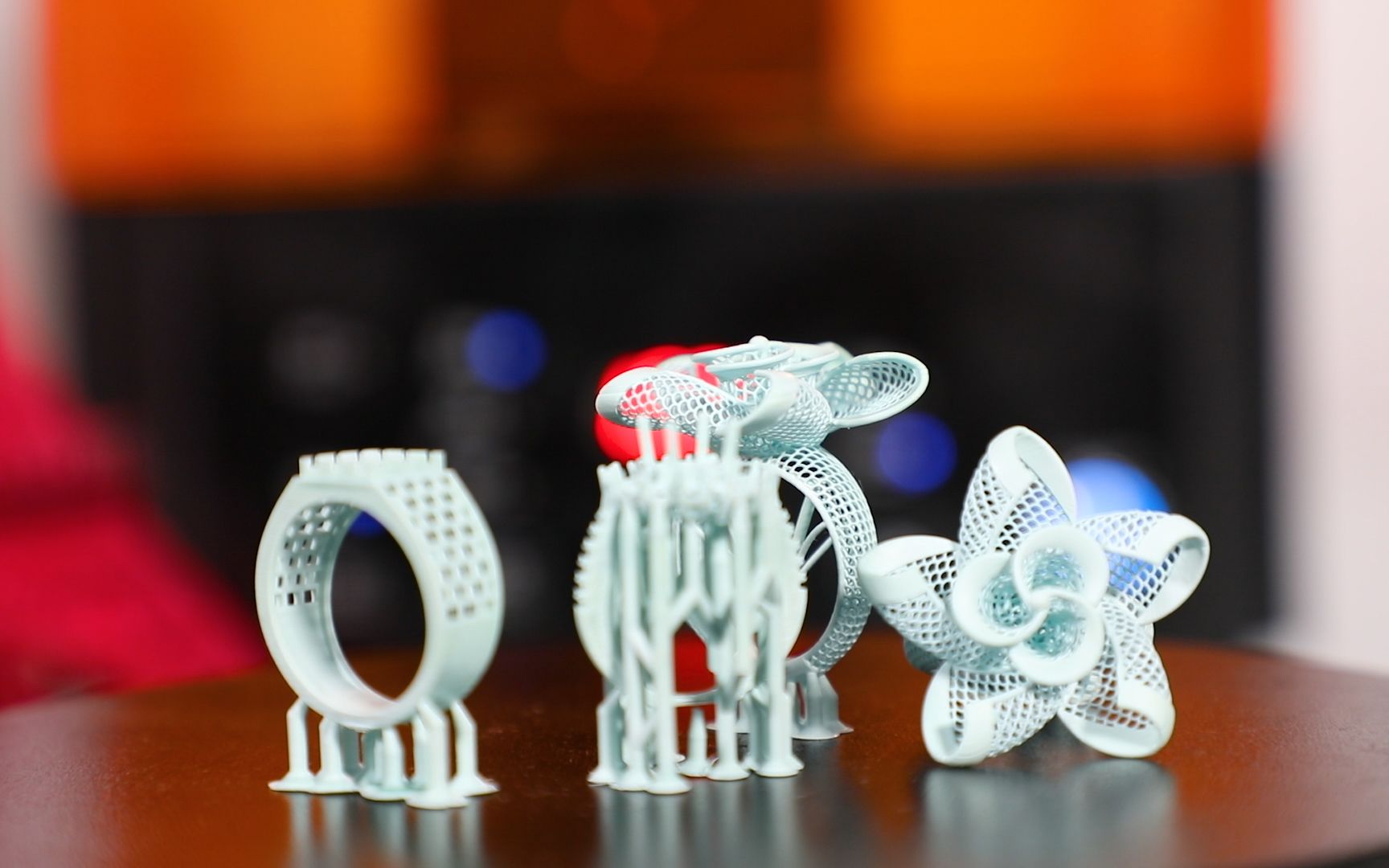 珠宝白蜡3d打印机,含蜡量高,铸造倒模更容易。
