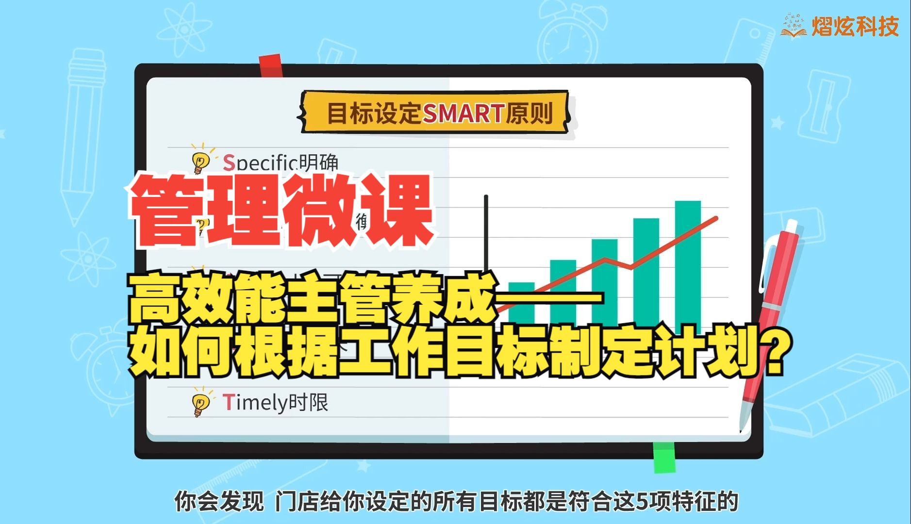 【管理微课】高效能主管养成:如何根据工作目标制定计划?