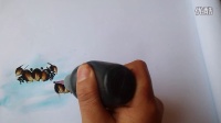 果酱画盘饰简单螃蟹画法