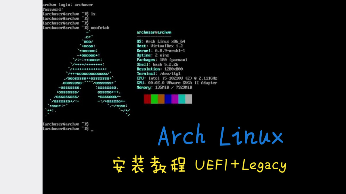 【干货】如何像人类一样安装 Arch Linux