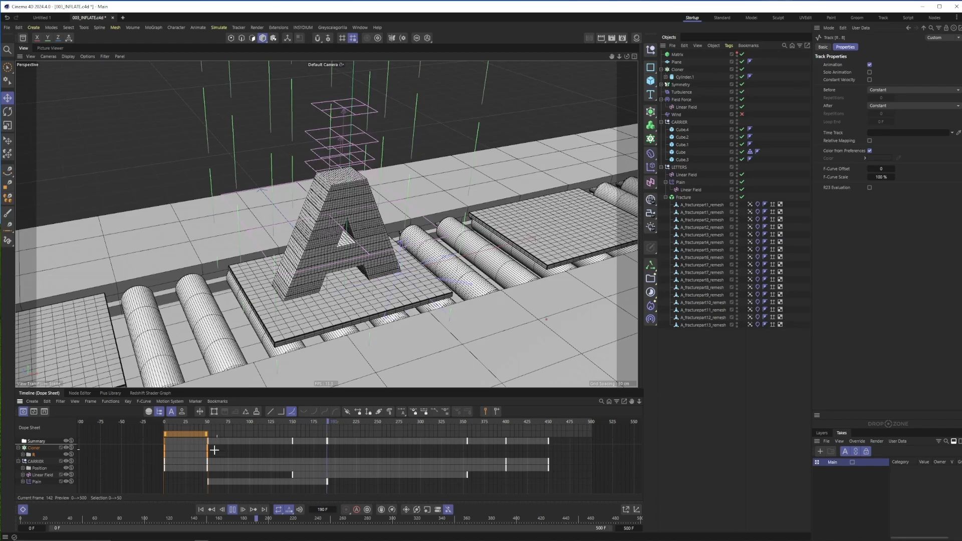 C4D_循环动画制作流程