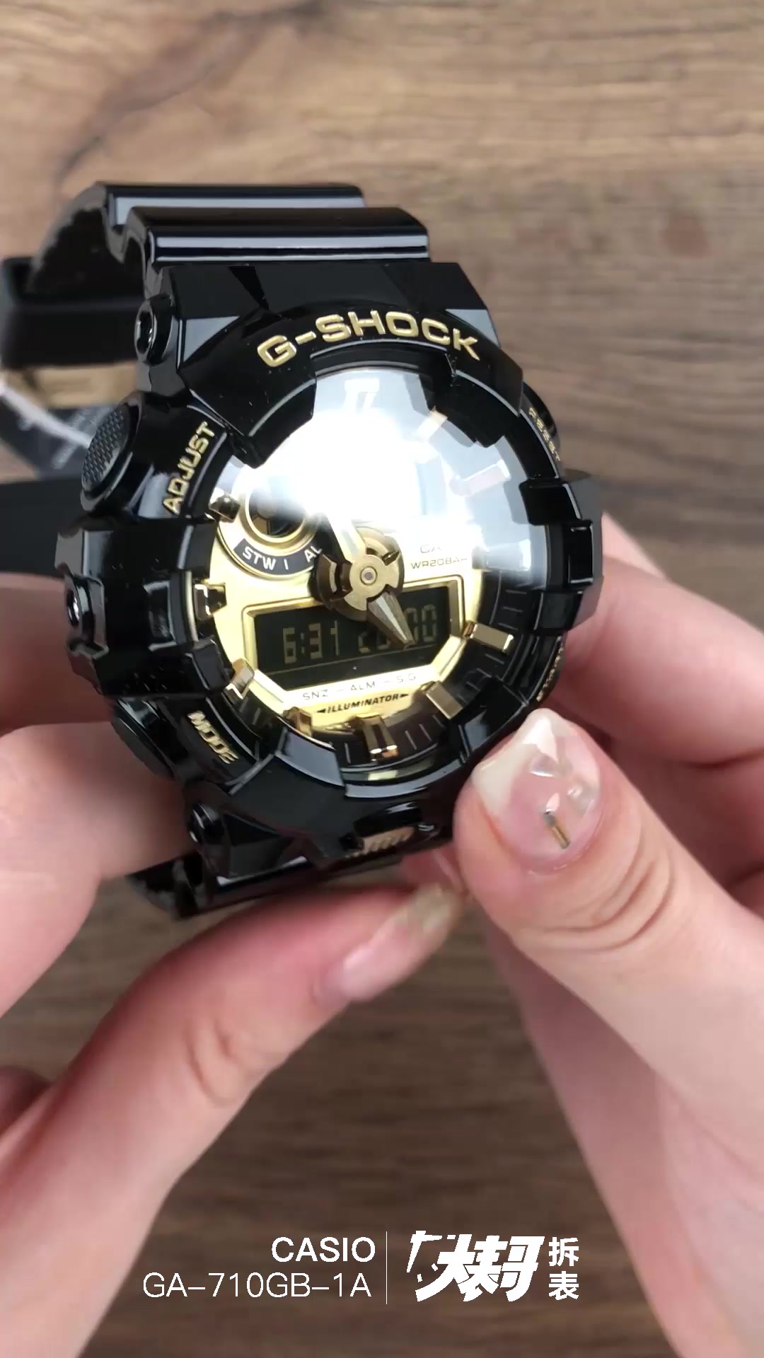 ...卡西欧G-SHOCK黑金系列腕表 gshock男士多功能防水运动手表 GA-...