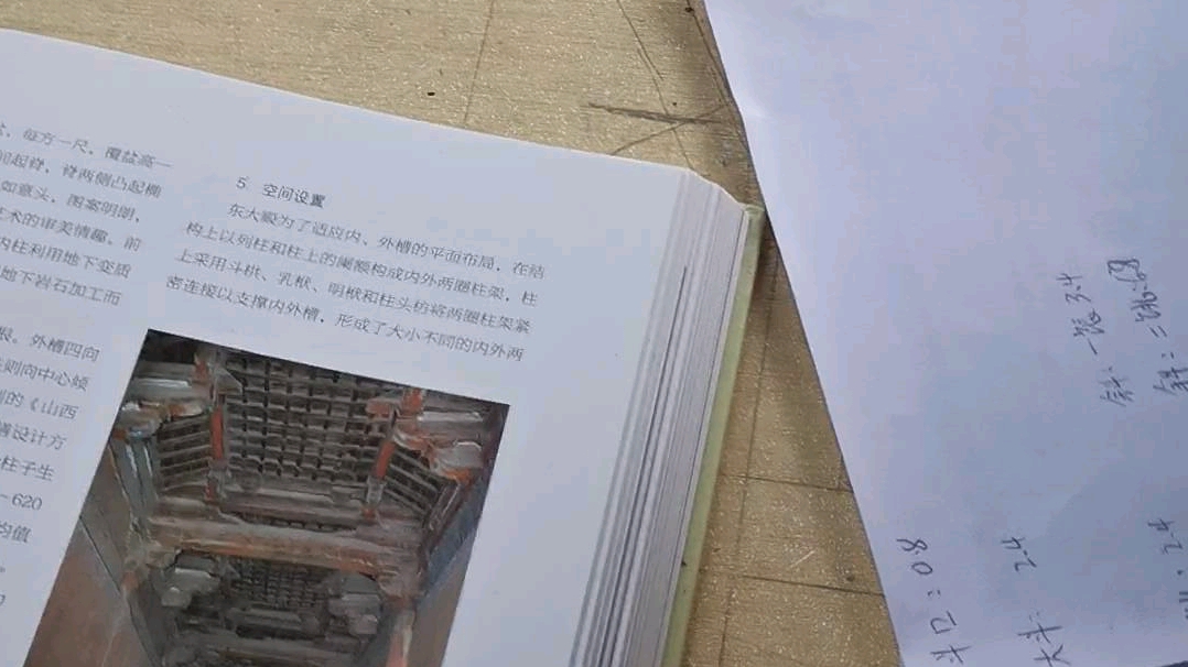 文殊殿佛堂放样制作中