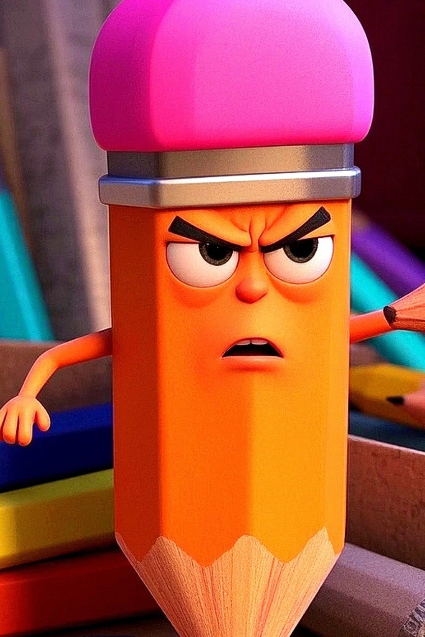 少儿动漫,书包里的小争吵,铅笔和橡皮谁更重要