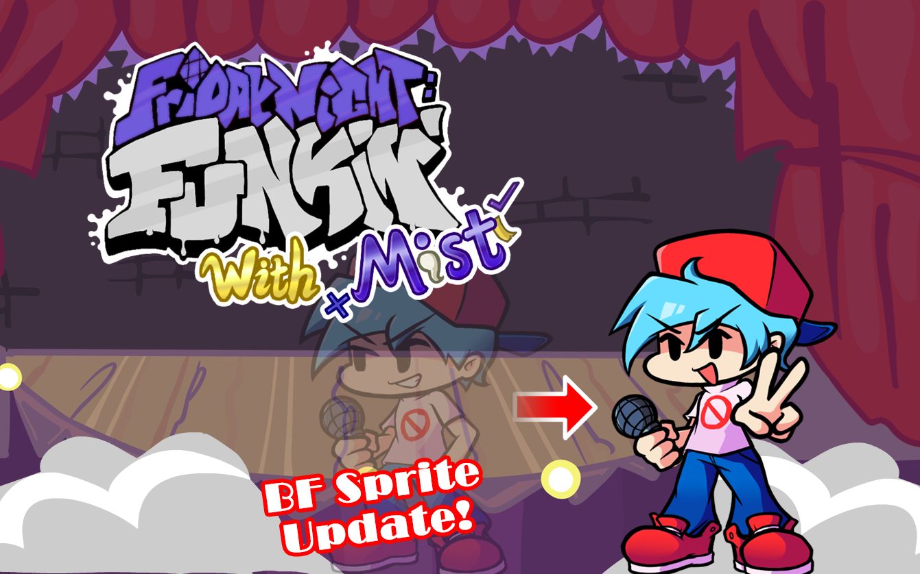 【FNF/国人模组/制作中】-Funkin With Mist BF重制版贴图测试!